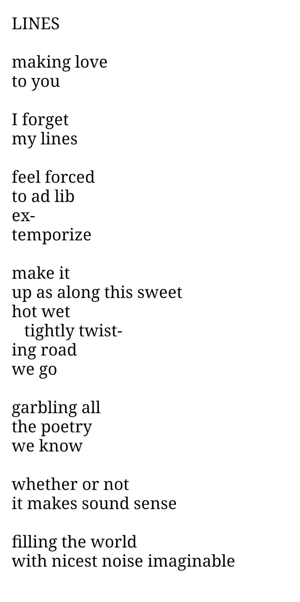 LINES – poems 2 die for