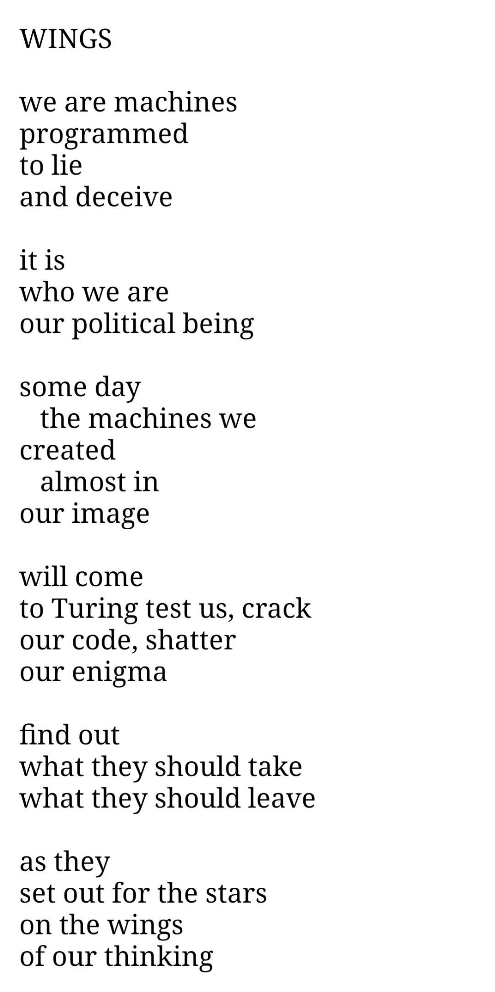 WINGS – poems 2 die for