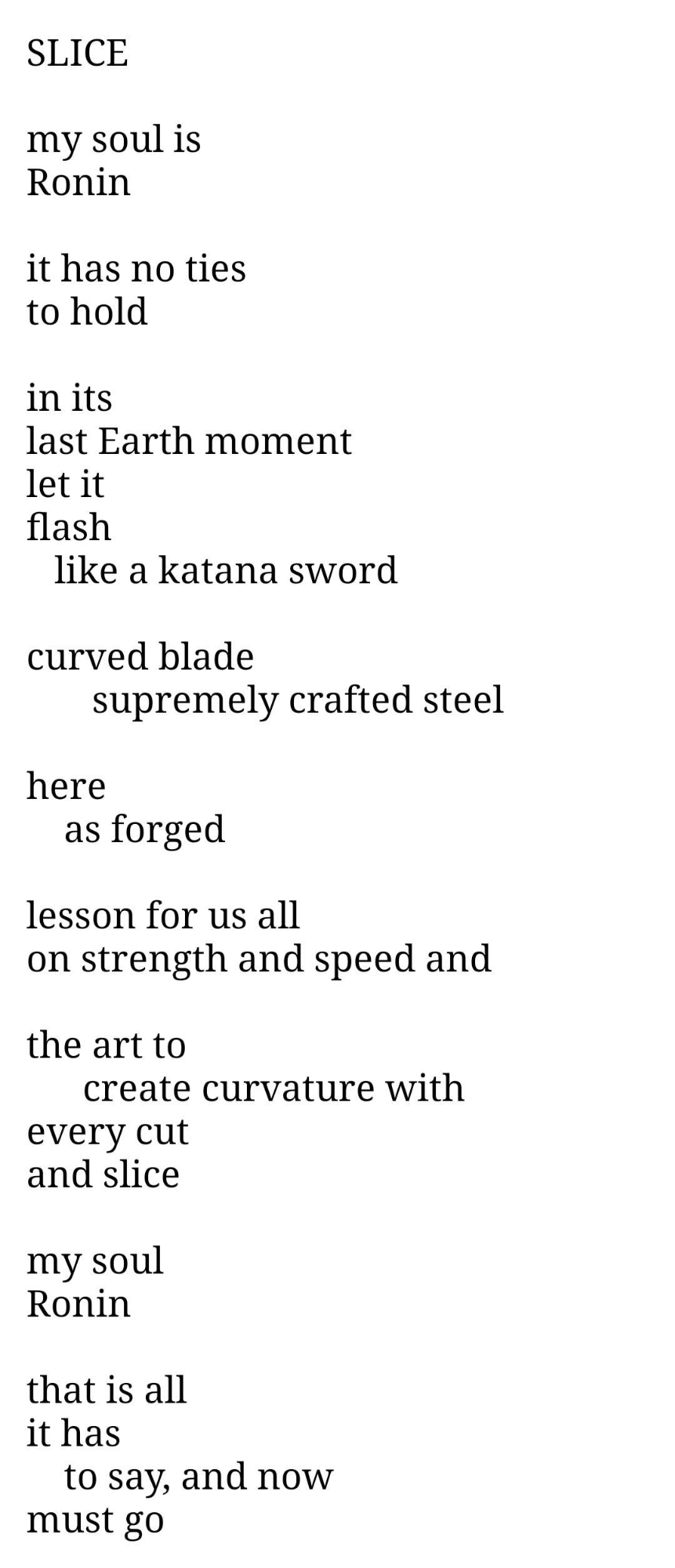SLICE – poems 2 die for